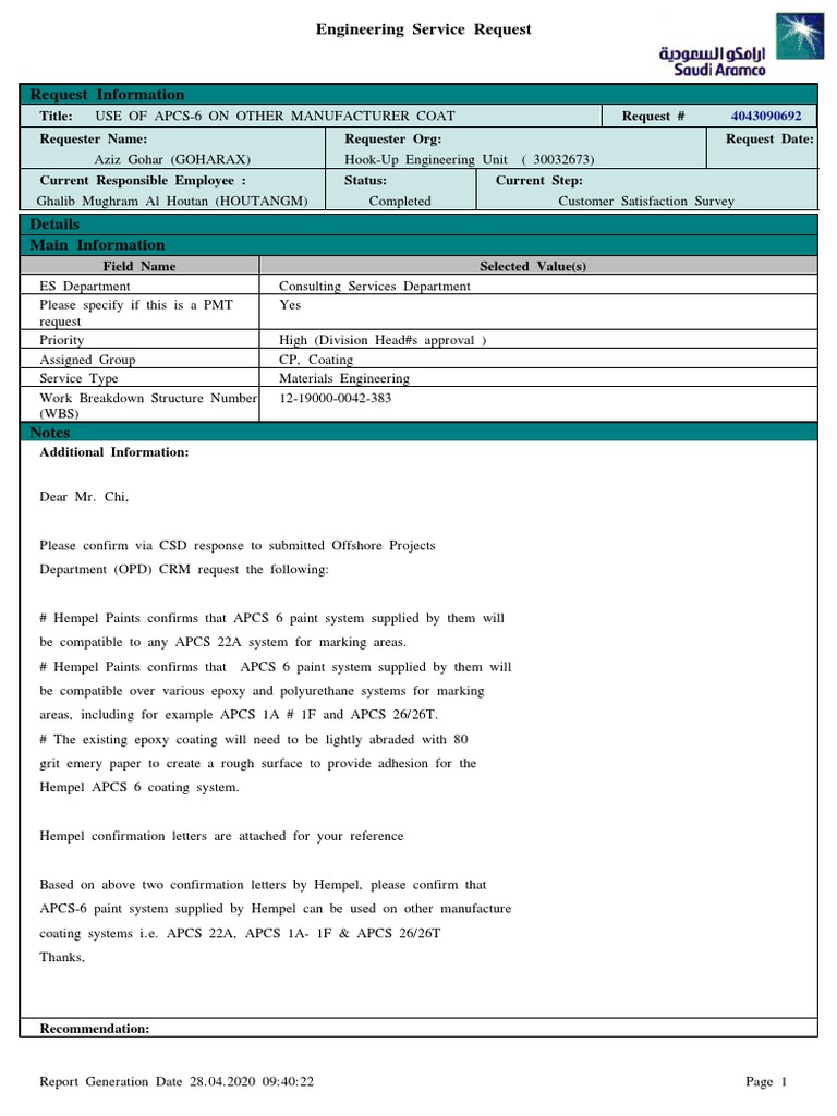 CRM#4043090692 APCS-6 For Color Coding | PDF | Materials | Business Process