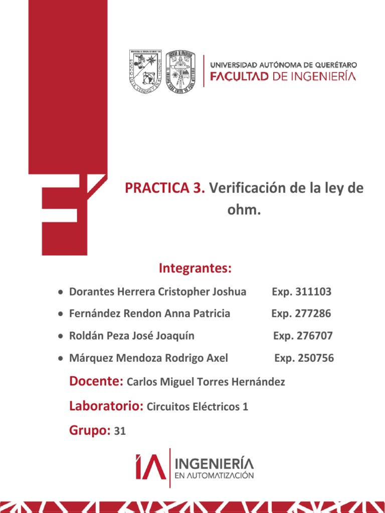Reporte #3 Circuitos Electricos | PDF | voltaje | Corriente eléctrica