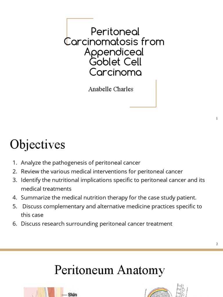 Peritoneal Carcinomatosis Case Study | PDF | Cancer | Peritoneum