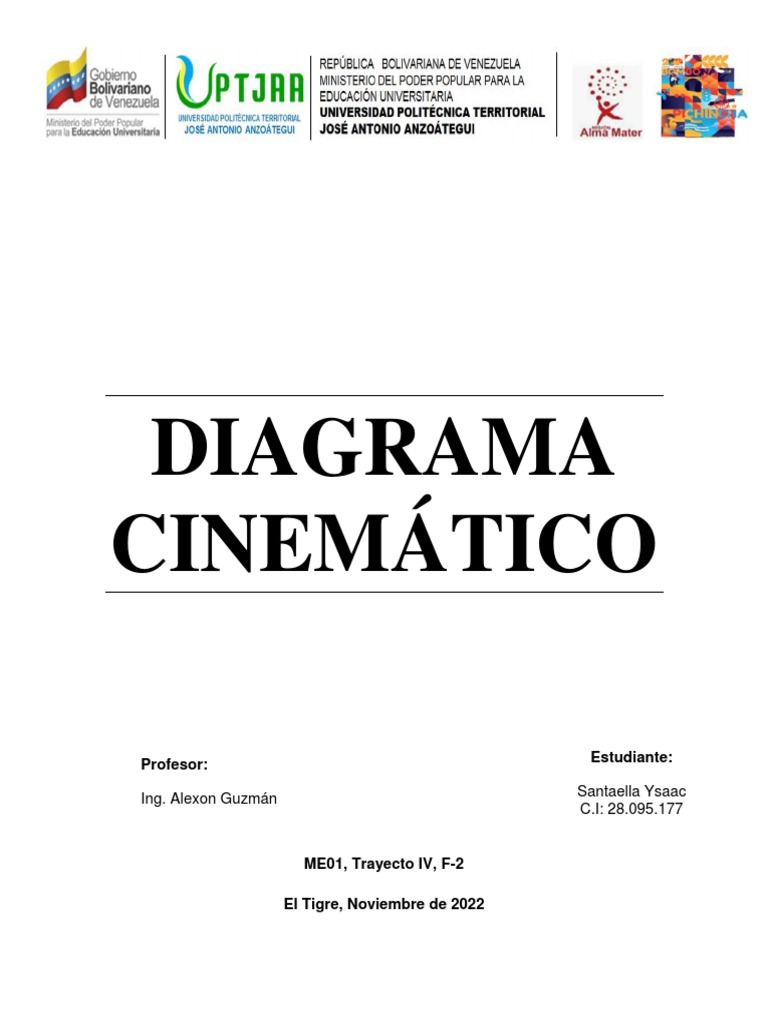 Unidad I - Diagrama Cinemático - Santaella Y | PDF | Cinemática | Rotación