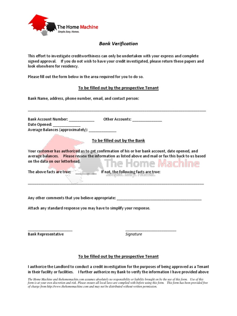 Bank Verification | PDF
