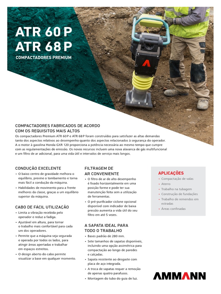 Atr 60p Atr 68p Rammer Sell Sheet mss-2086-00-p2 | PDF | Motores