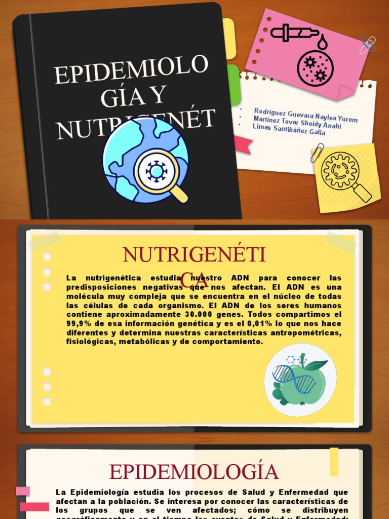 Epidemiolo Gía Y Nutrigenét ICA: Rodríguez Guevara Naylea Y Urem ...