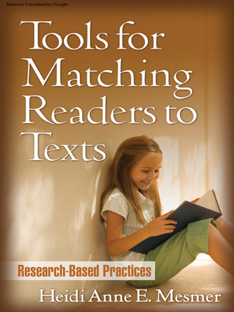 Tools For Matching Readers To Texts R | PDF