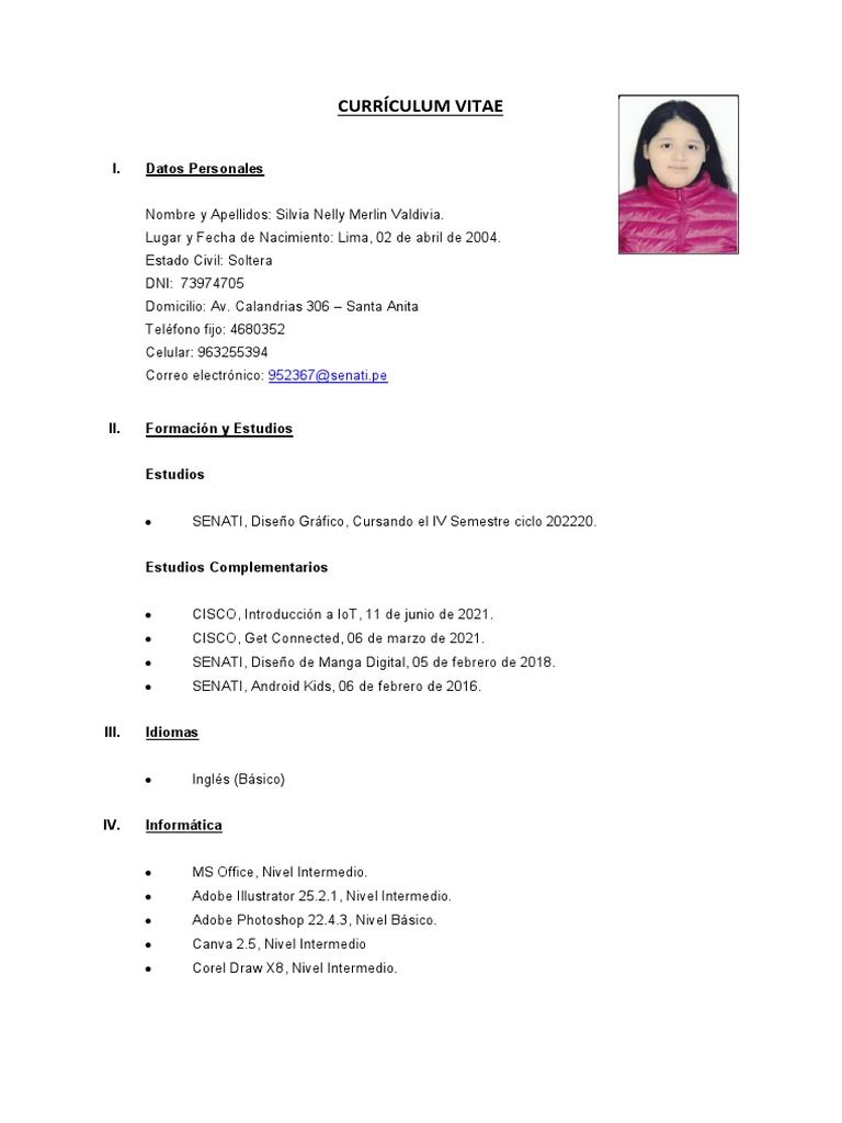 CVde Silvia Merlin | PDF | Ciencias sociales