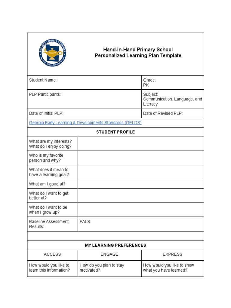 Carraway PLP | PDF | Goal | Teachers