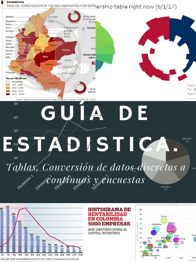 Guia 1. Tablas, Encuestas y Datos Discretos A Continuos | PDF ...
