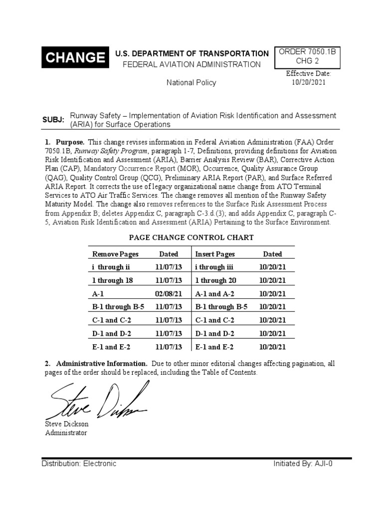 Change: Mandatory Occurrence Report | PDF | Air Traffic Control | Airport