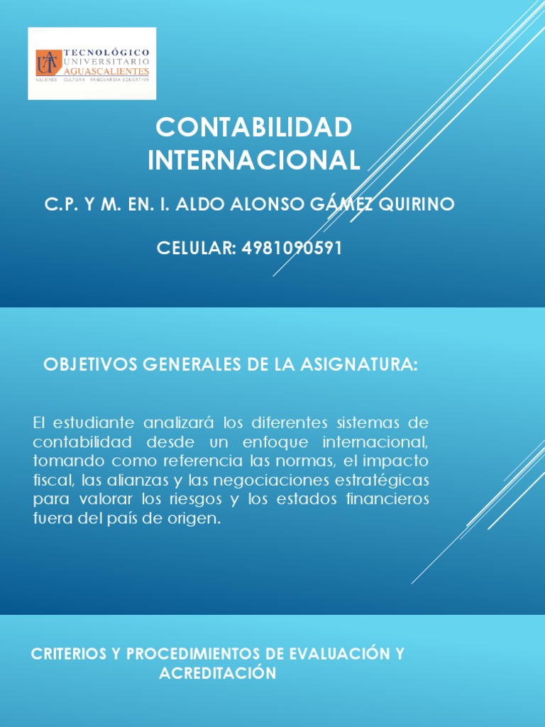 Introducción Contabilidad Internacional | PDF | Contabilidad ...