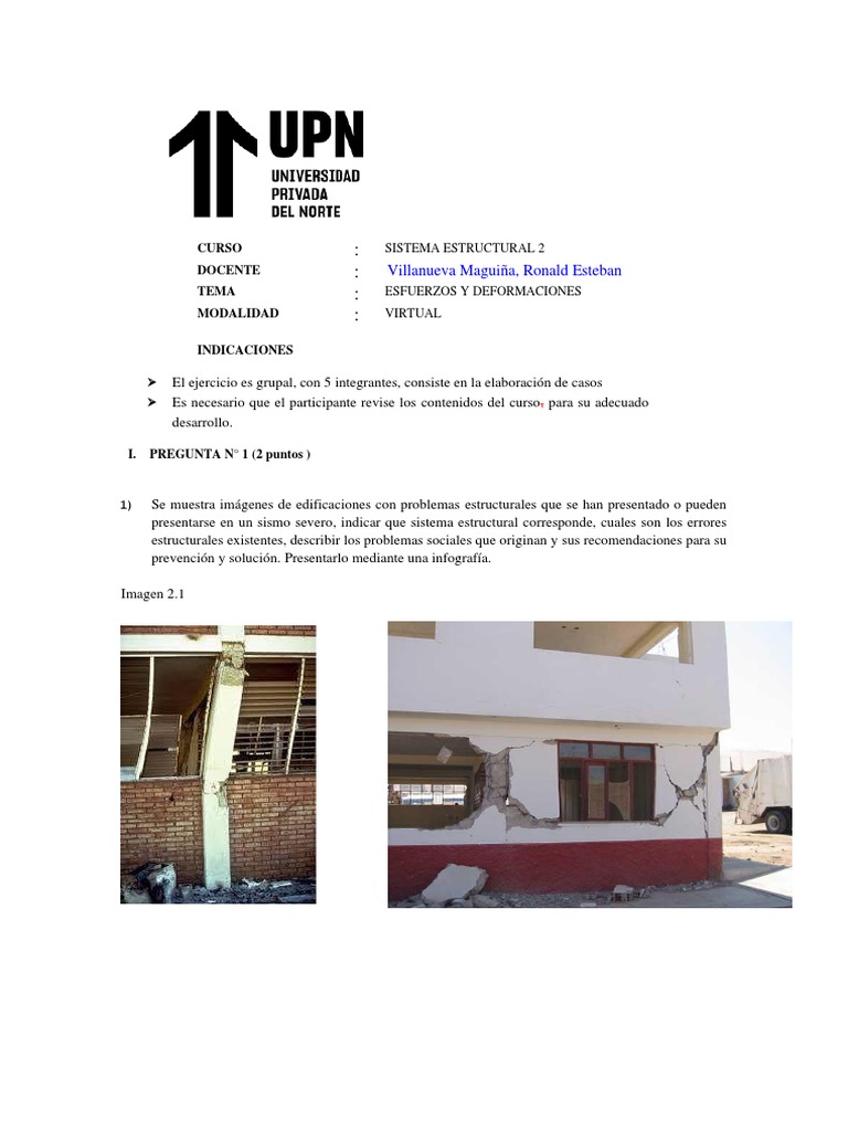 Sesion 01-Ejercicio en Clase-Sistemas Estructurales 2 | PDF | Braguero ...