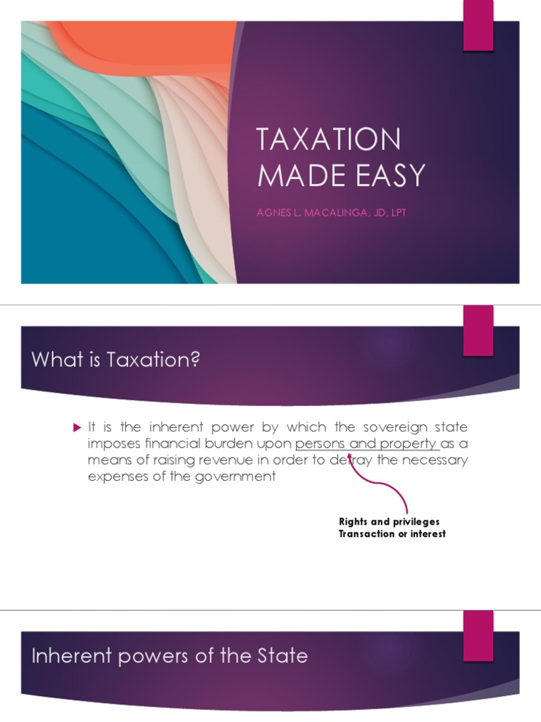 Understanding Taxation: A Comprehensive Overview of the Philippine Tax ...