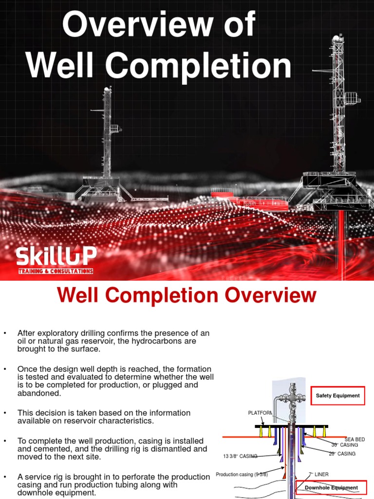 Well Completion | PDF | Casing (Borehole) | Valve