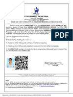 Self Declaration For Income Odisha Job Portal | PDF