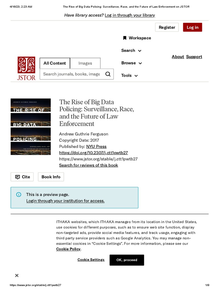 The Rise of Big Data Policing: Surveillance, Race, and The Future of ...