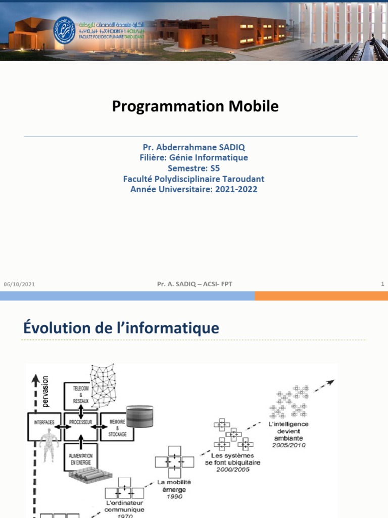 Cours 1 | PDF | Java (Langage de programmation) | Android (Système d'exploitation)