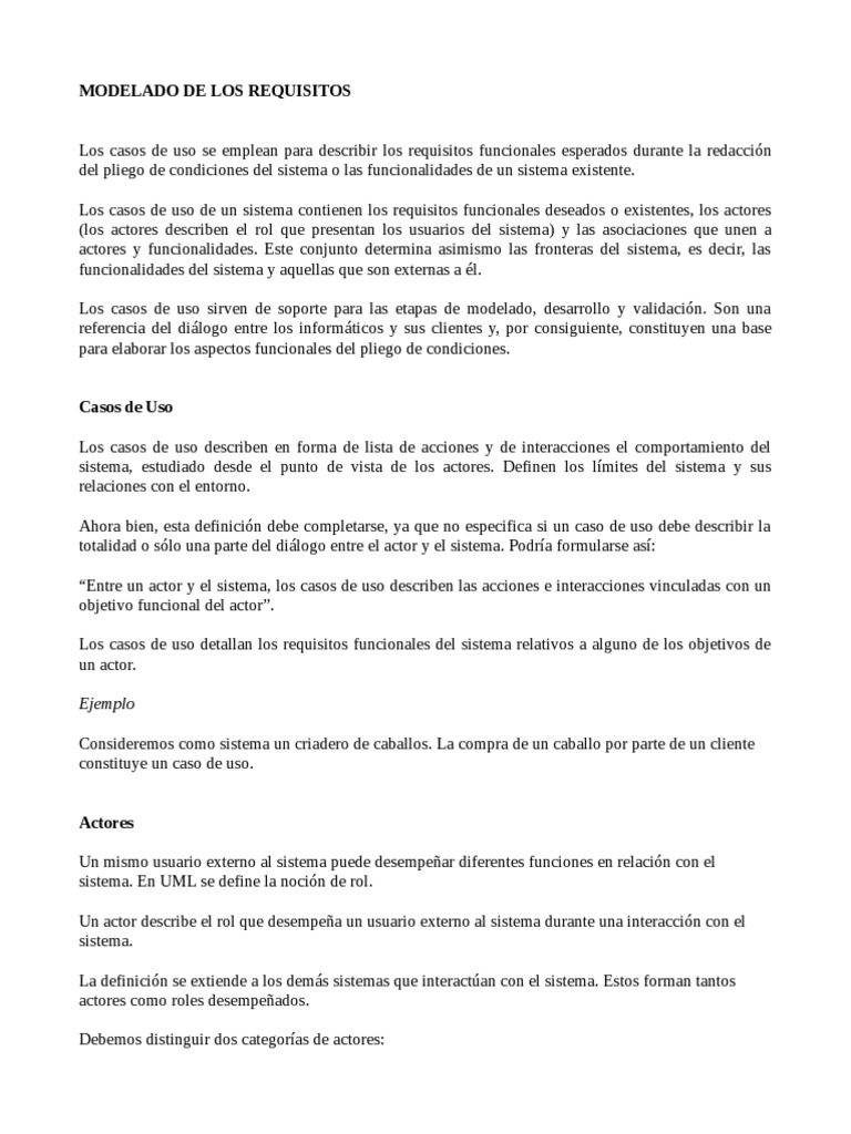 Clase 4 | PDF | Caso de uso | Informática