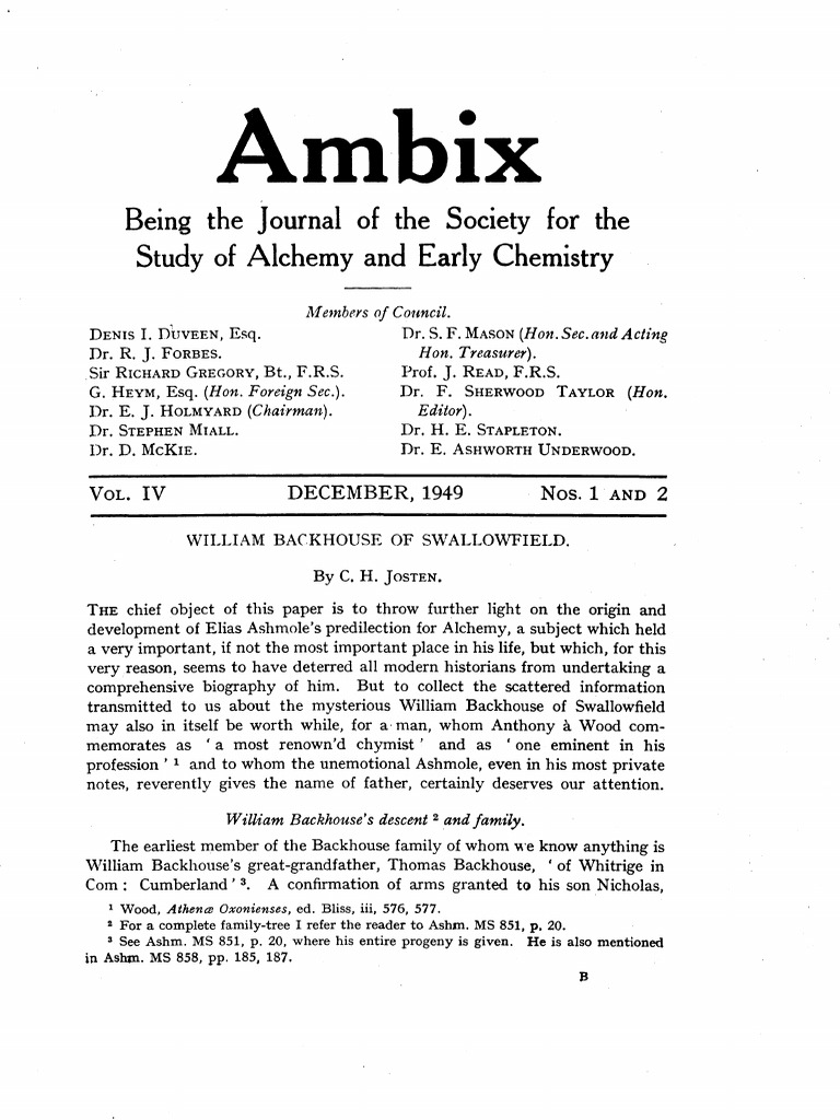 William Backhouse of Swallowfield | PDF | History