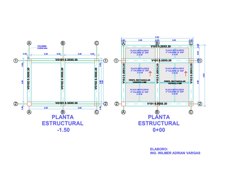 Plano Estructural Detallado | PDF