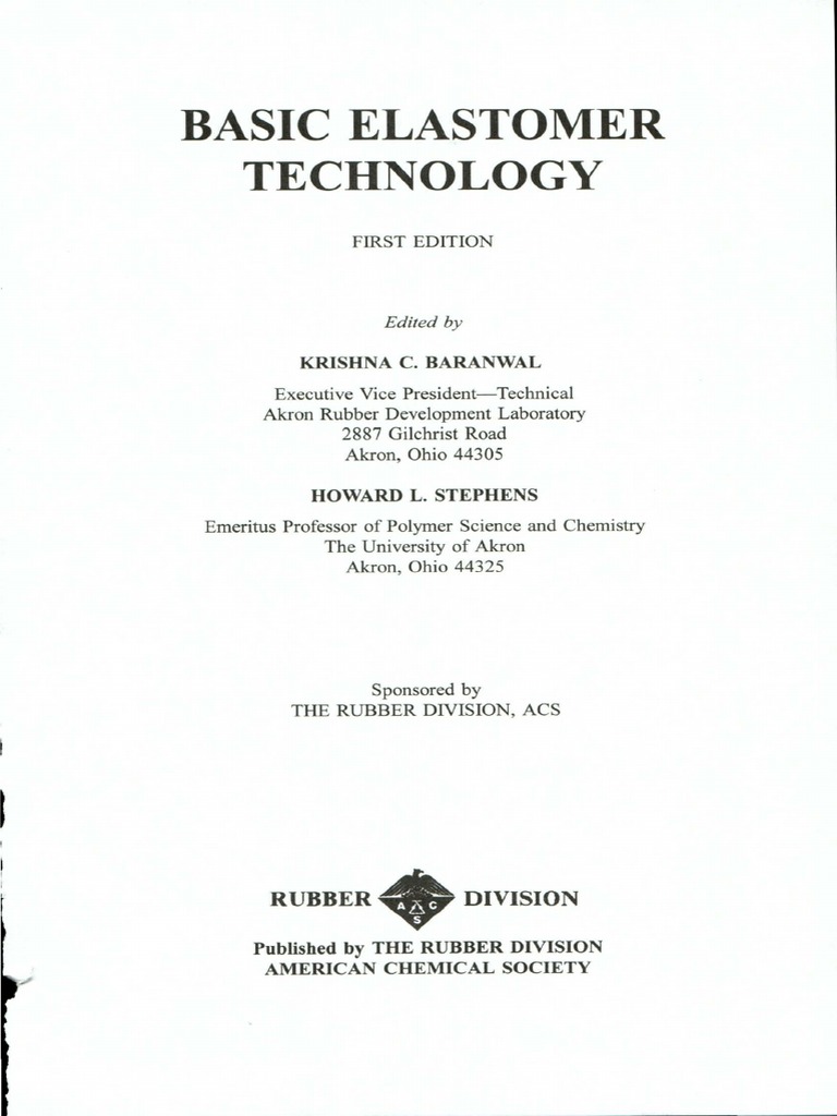 Technology: Basic Elastomer | PDF | Polymers | Chemical Compounds
