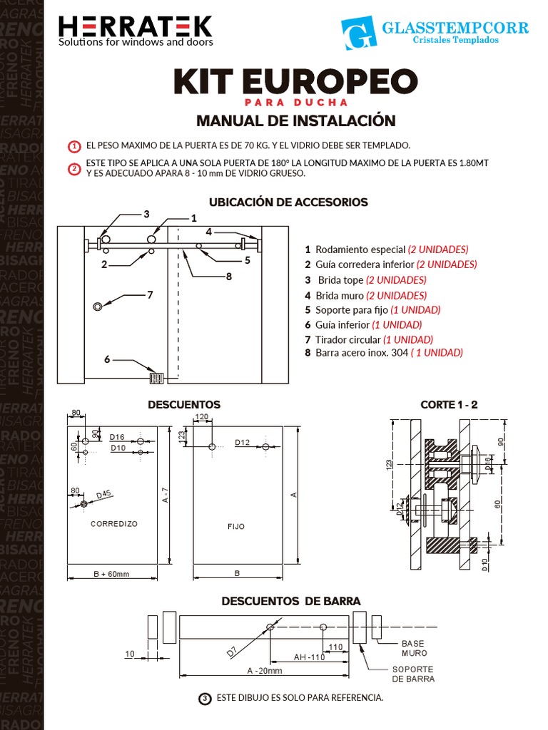 Ficha Tecn. Kit Europeo Herratek | PDF