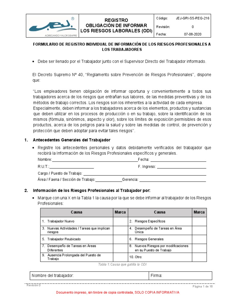 Odi Presencial | PDF