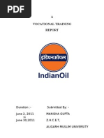 IOCL Mathura Training Report | PDF | Cracking (Chemistry) | Oil Refinery