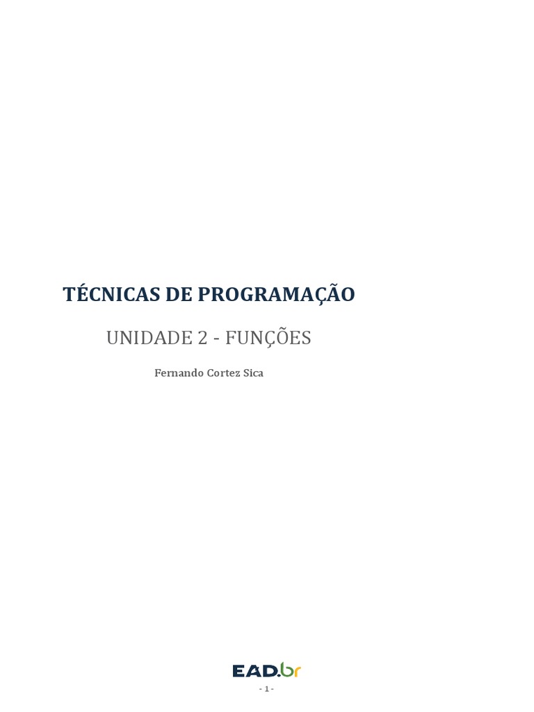 FUNÇÕES | PDF | Parâmetro (programação de computador) | Função (Matemática)