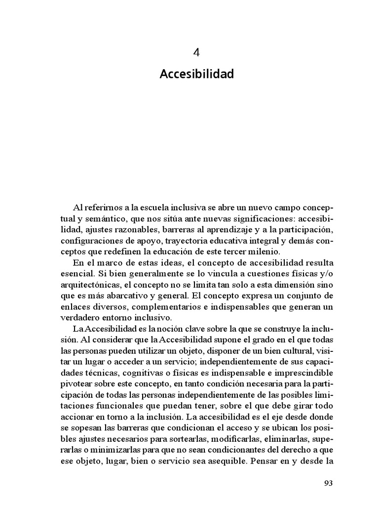 Borsani Cap 4 Accesibilidad | PDF | Educación especial | Aprendizaje