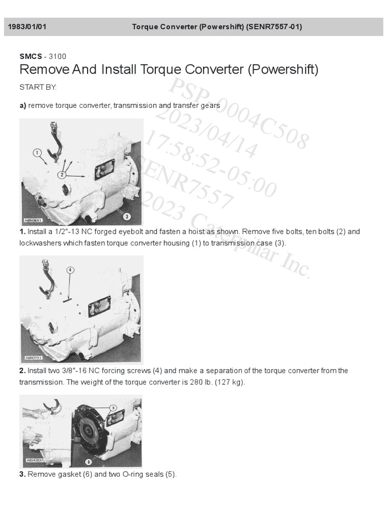 Convertidor de Torque D5B | PDF | Screw | Mechanical Engineering