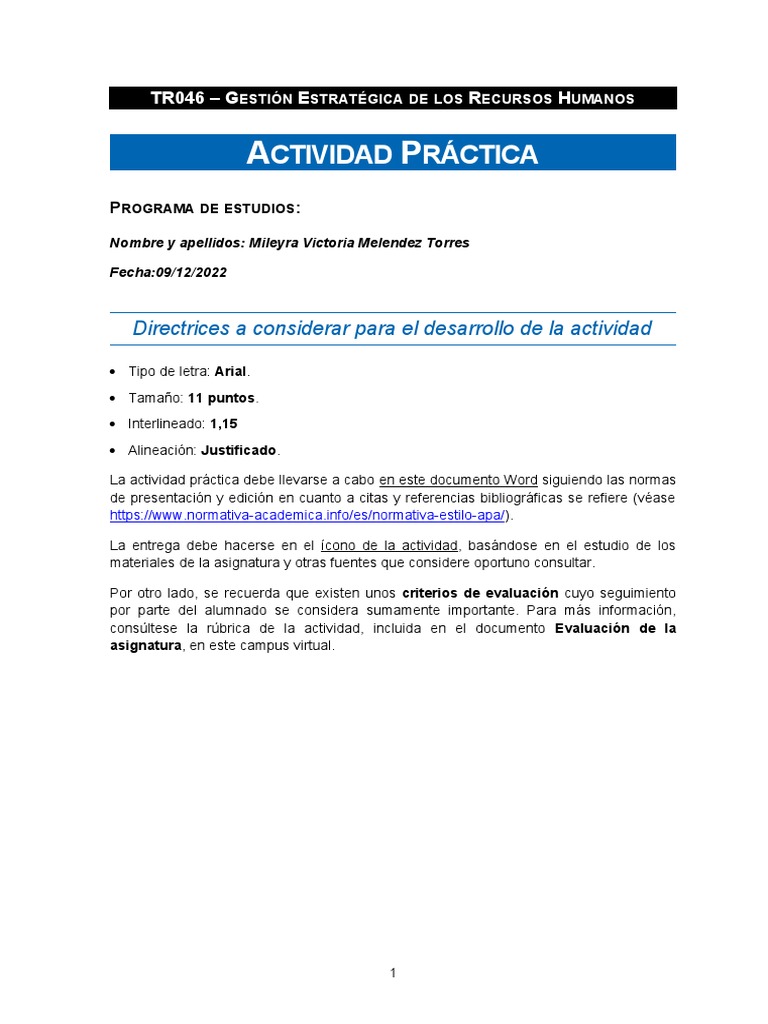 Tarea 1 - TR046-CP-CO-Esp - v1 - Perfil de Puesto | PDF | Contabilidad | Gestión de recursos humanos