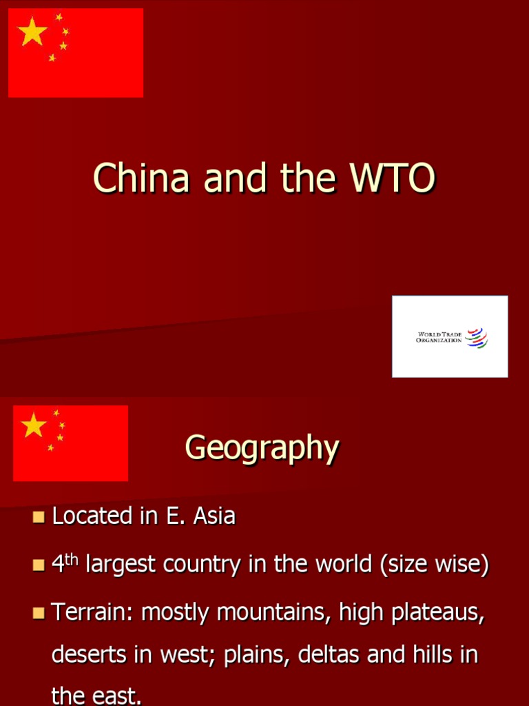 China's Entry into the WTO and Reforms | PDF | World Trade Organization ...