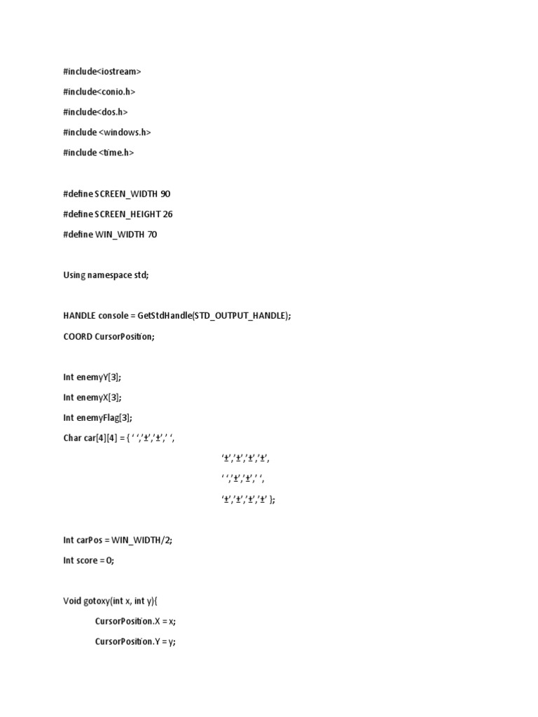 C++ Code | Download Free PDF | Computer Programming | Object (Computer Science)