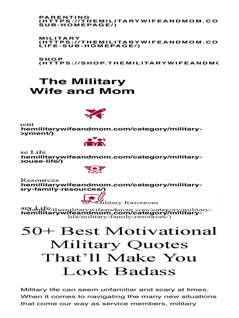 50+ Best Motivational Military Quotes That'll Make You Look Badass ...