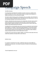 Speech For House Captain | PDF