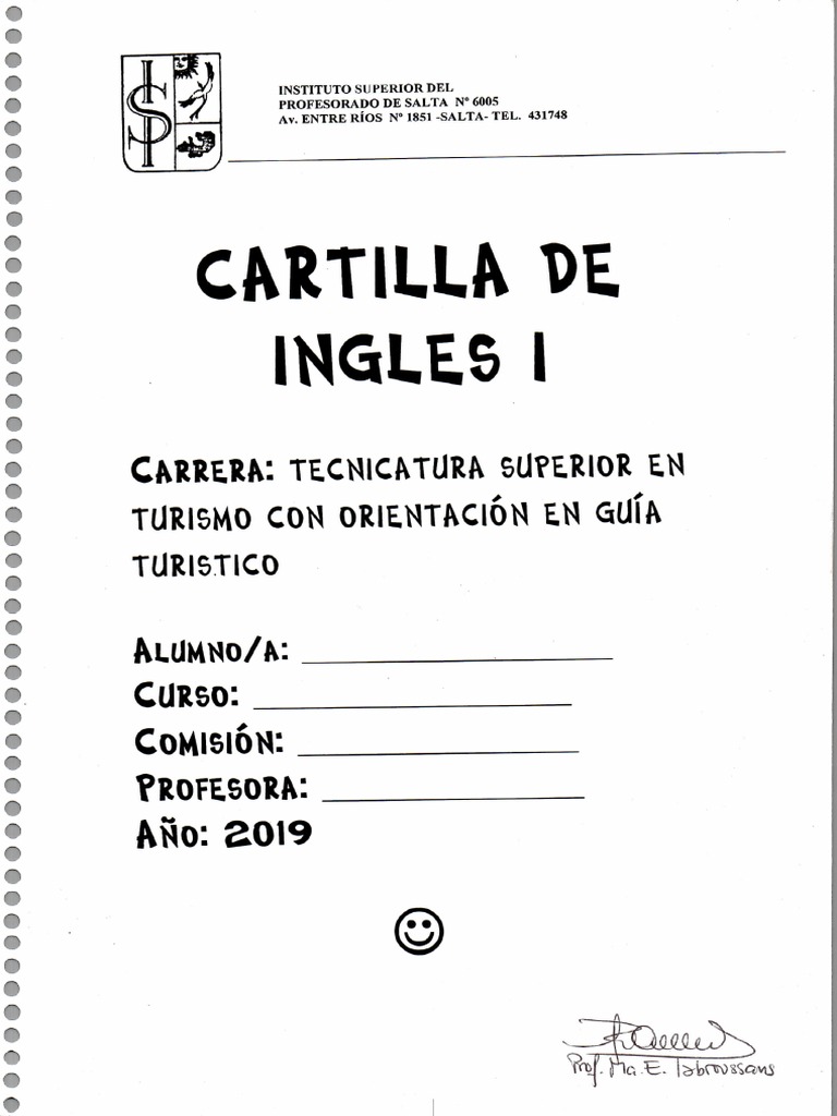 Cartilla de Ingles 1 | PDF