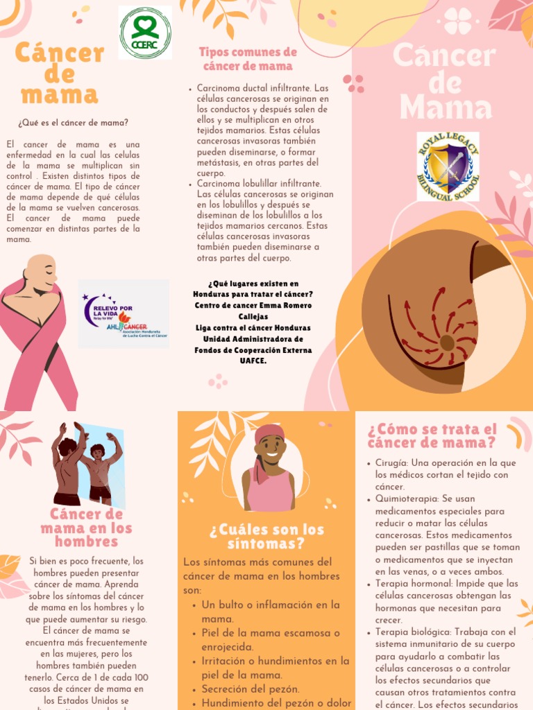 Cancer de Mama Folleto | PDF | Cáncer | Cáncer de mama