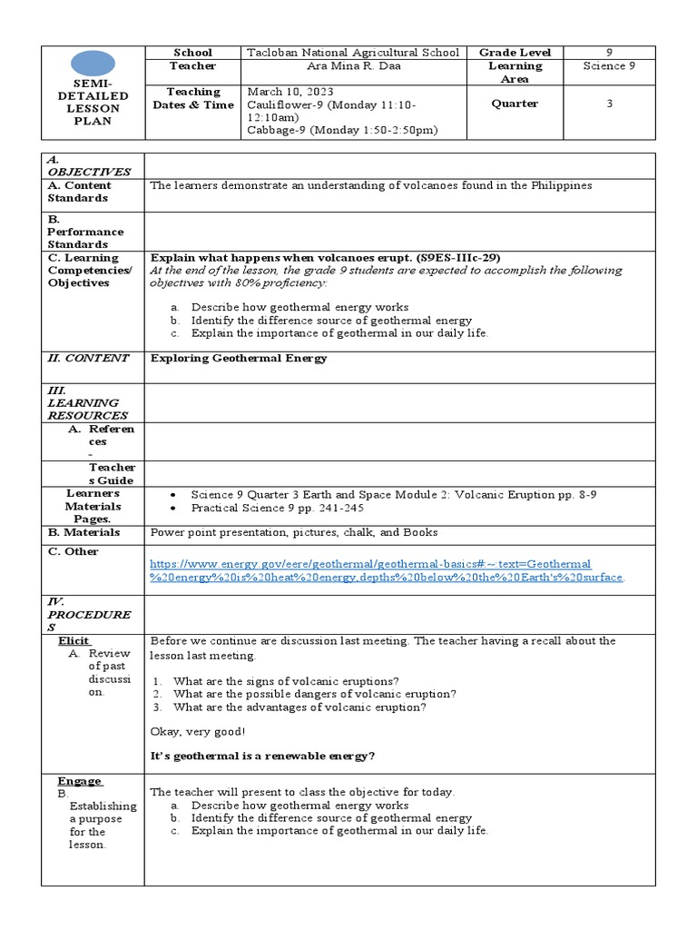 Semi Det. Geothermal 9 Daa | PDF | Geothermal Energy | Power Station