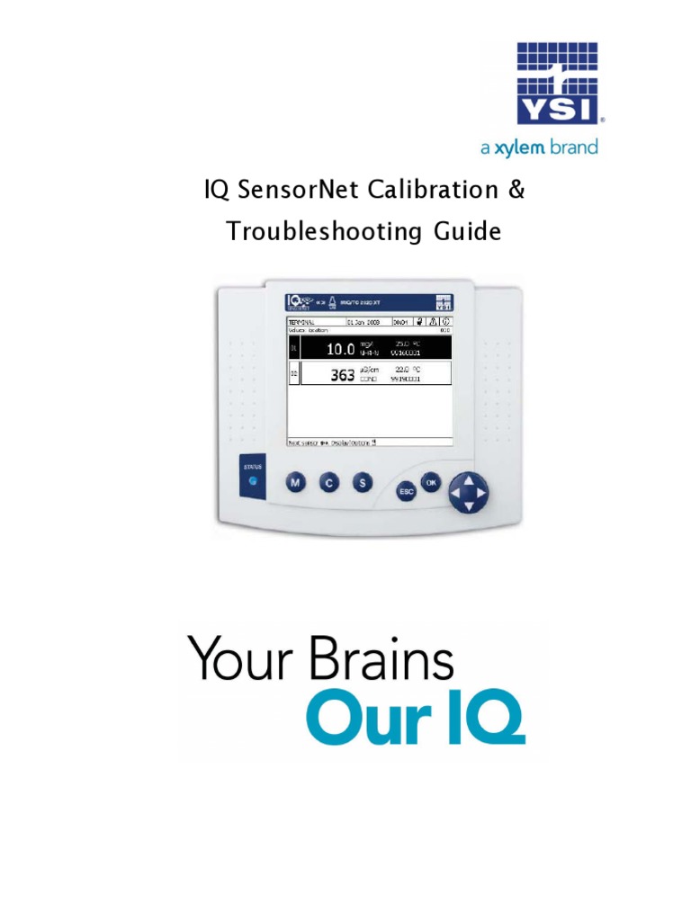 Iq Sensornet Calibration & Troubleshooting Guide | PDF | Calibration | Ph