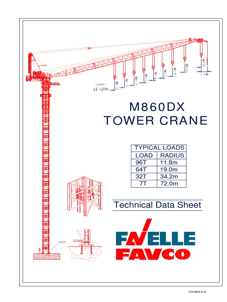 RedsGlobal Crane Luffing Favco M860DX | PDF | Crane (Machine) | Equipment