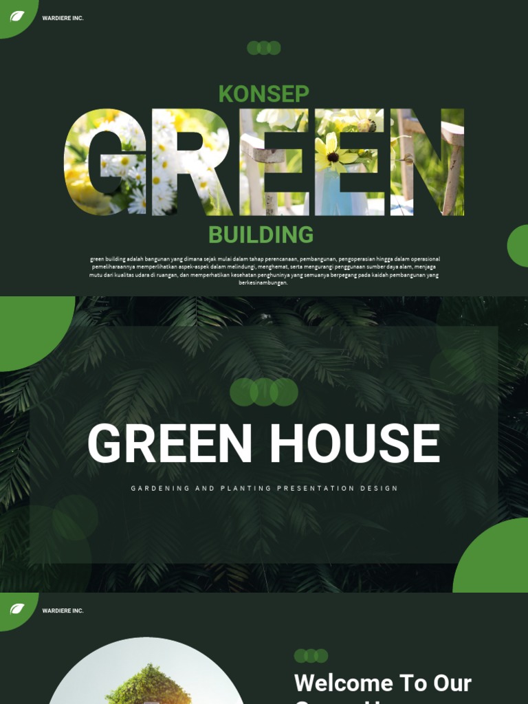 Green Natural Green House Presentation Pdf