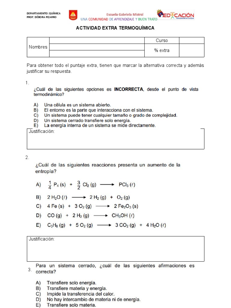 Actividad Extra 3° | PDF