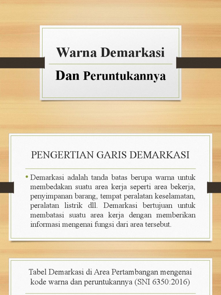 Warna Demarkasi Dan Peruntukannya | PDF