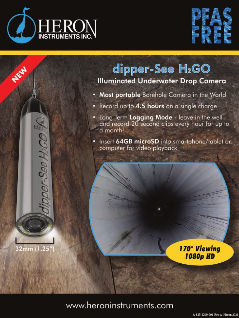 A 825 2200 001 Rev A Dipper See H2Go Brochure - 2 | PDF | Camera | Equipment