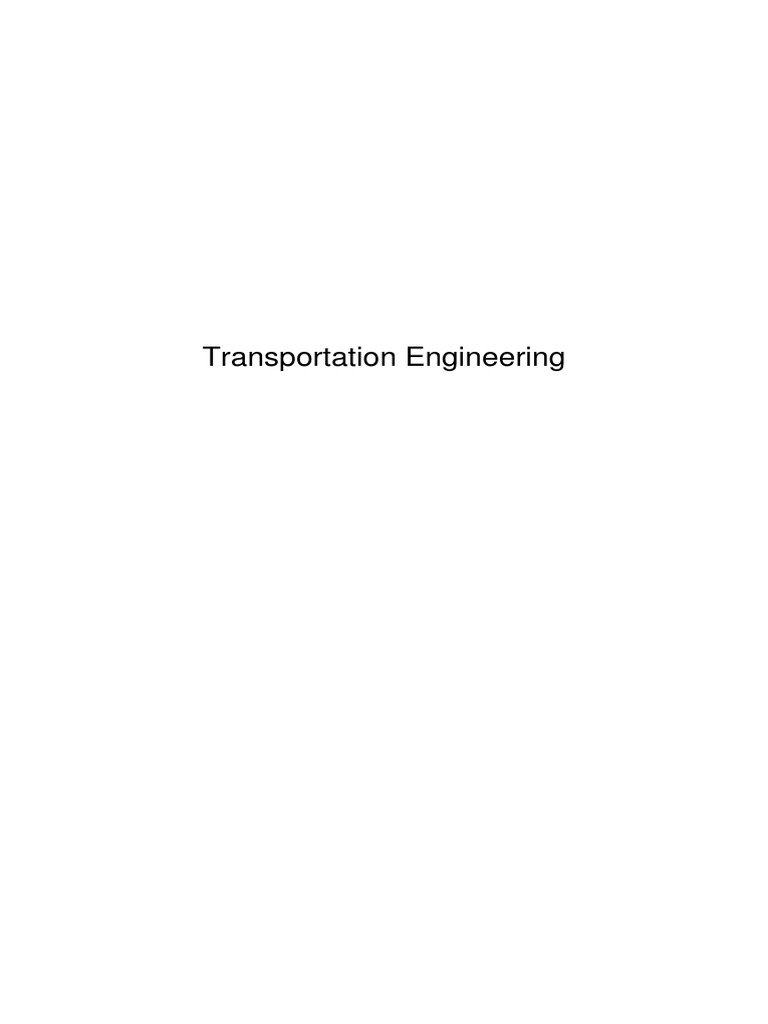 Transportation Engineering | PDF | Pipeline Transport | Urban Planning