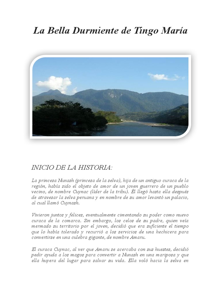 La Bella Durmiente de Tingo María | PDF