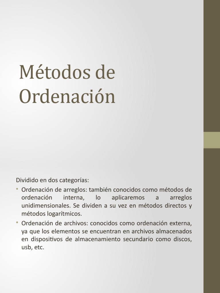 Clase 3 Algoritmos De Ordenación Y Busqueda Ii Pdf Ciencias De La Computación Algoritmos