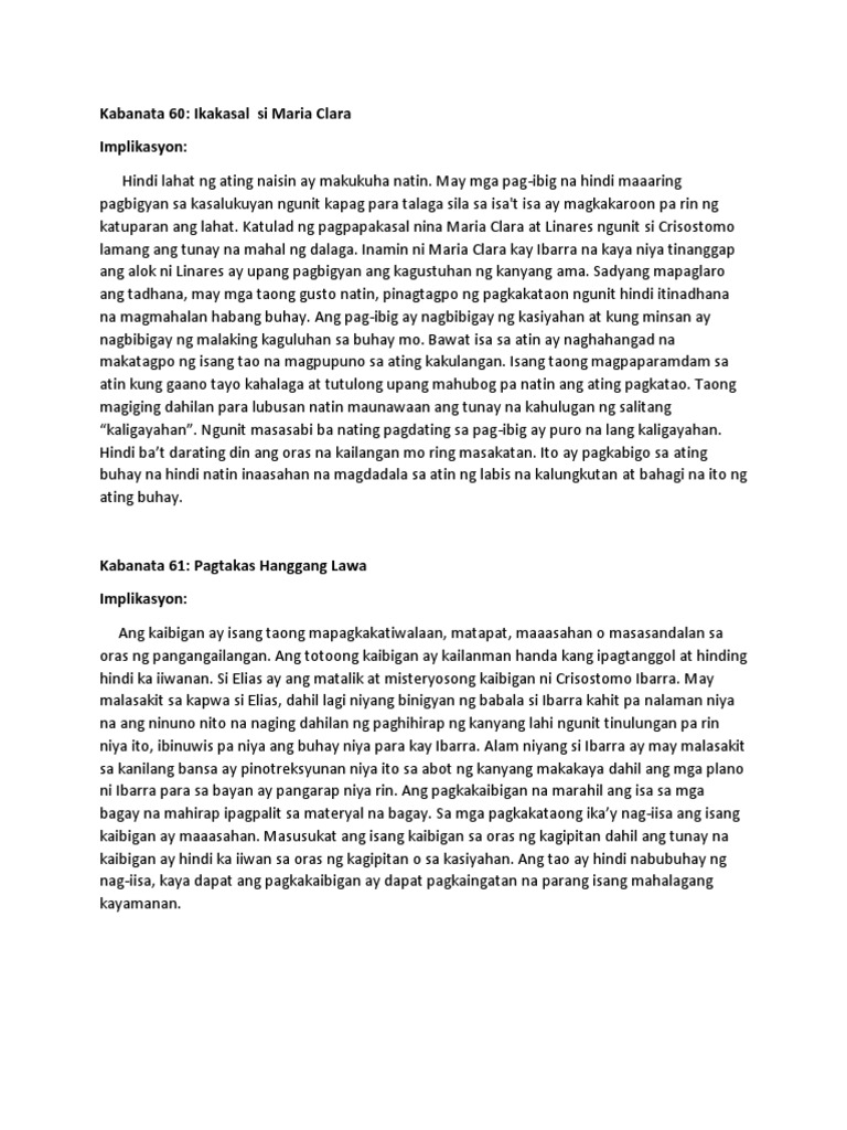 Kabanata 60-64 | PDF