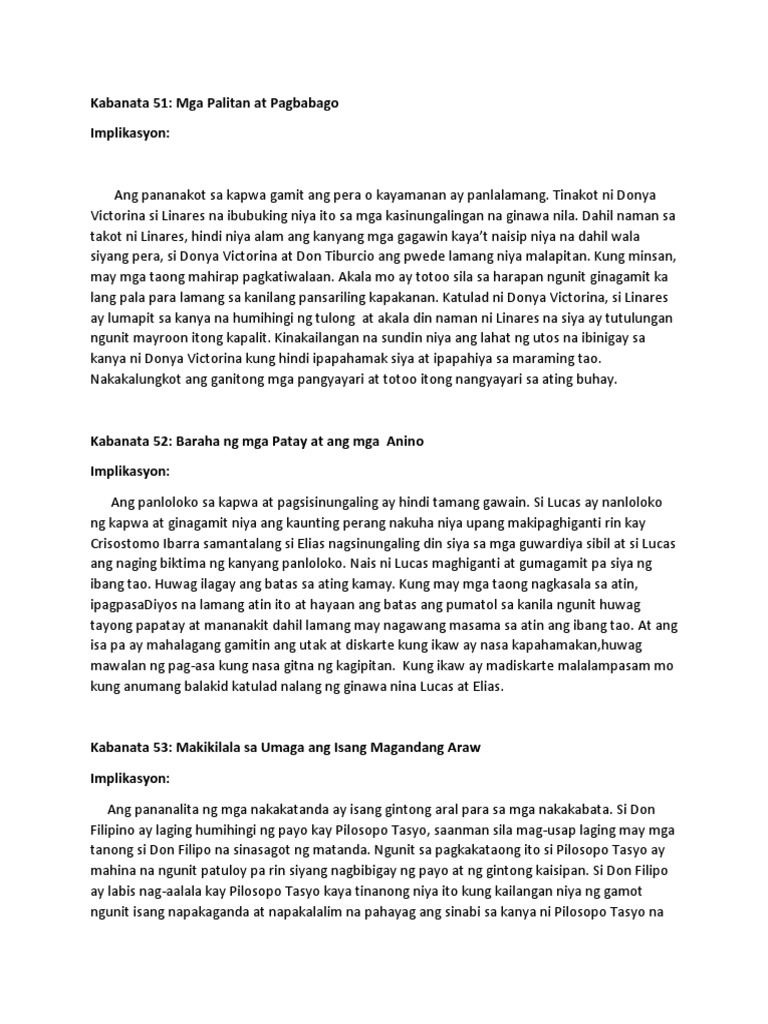 Kabanata 51-59 | PDF
