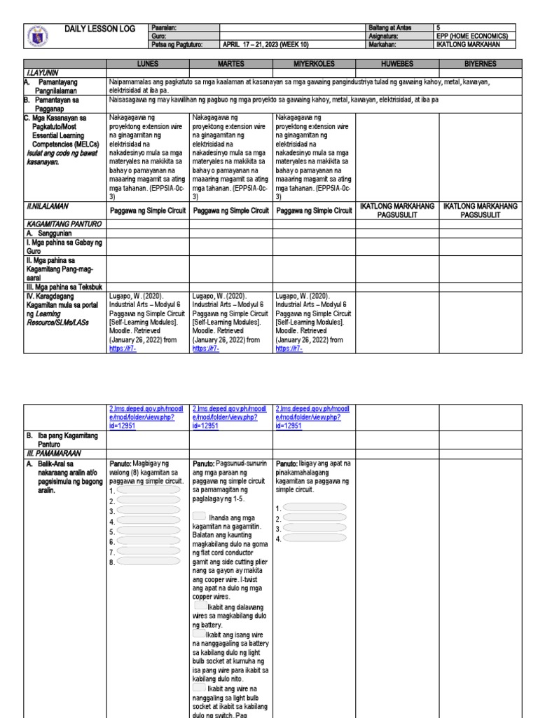 DLL G5 Eppia Q3 W10 | PDF