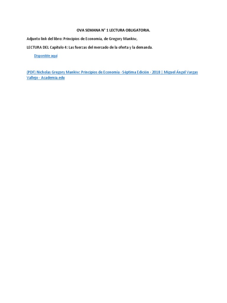 Adjunto Link Del Libro: Principios de Economía, de Gregory Mankiw ...